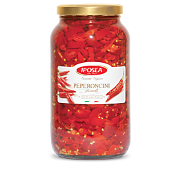 Iposea Peperoncini piccanti in olio (2800g) – Scharfe rote Pepperoni in ...