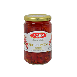 Iposea Peperoncini piccanti in olio (280g) – Scharfe rote Pepperoni in ...